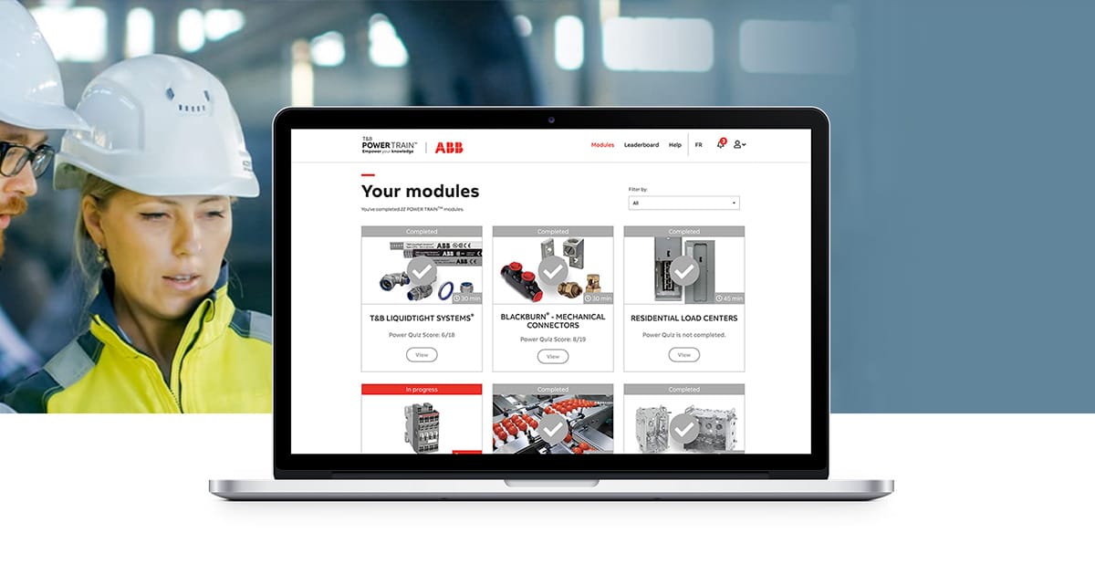 Custom eLearning Web Platform - ABB Powertrain - eXolnet